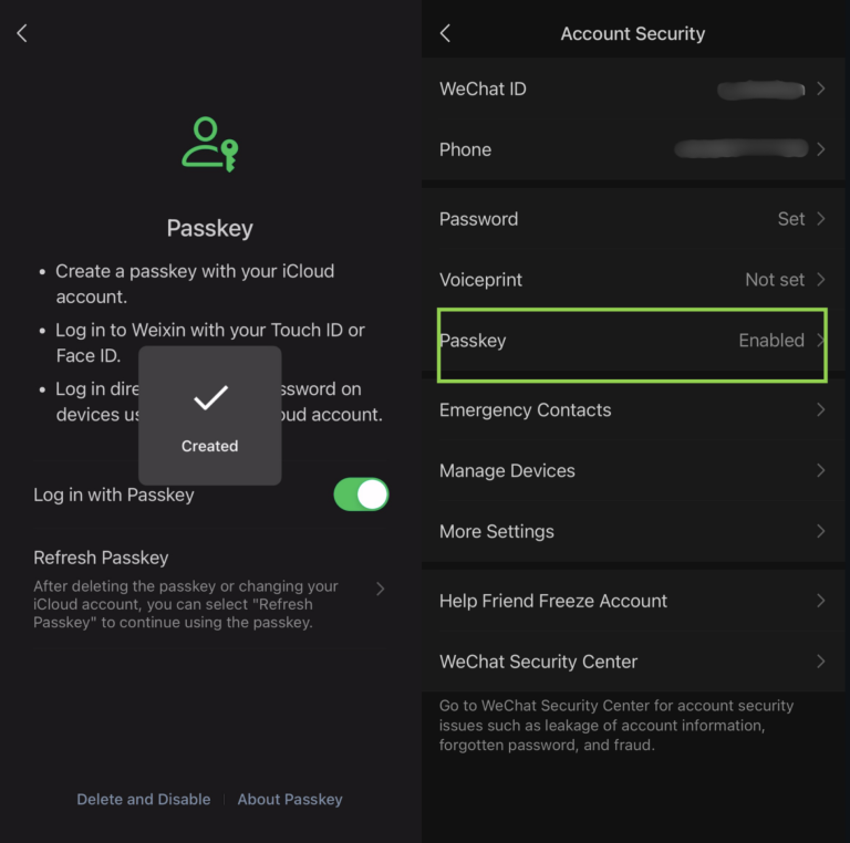 iOS Passkey is Here! A Simpler, Safer Way to Secure Your WeChat Account | WeChat Blog: Chatterbox