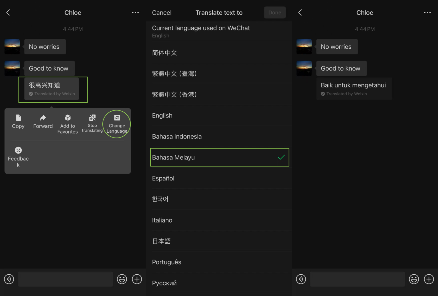No More Language Barriers, Translate All Your Chats Automatically | WeChat Blog: Chatterbox